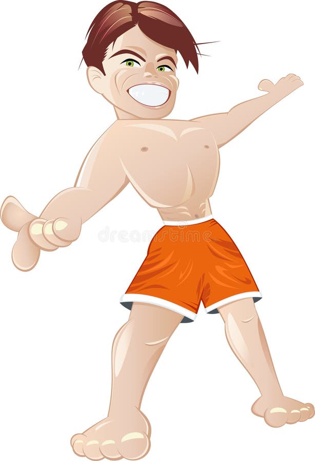 Naken pojke vektor illustrationer. Illustration av pojke - 13439232