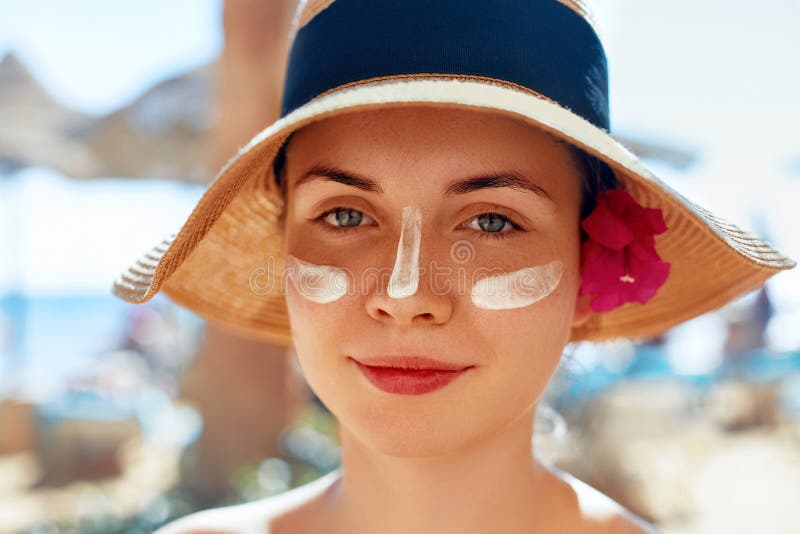 Woman Applying Sunscreen To Her Legs Sun Cream Picture Image 118439729