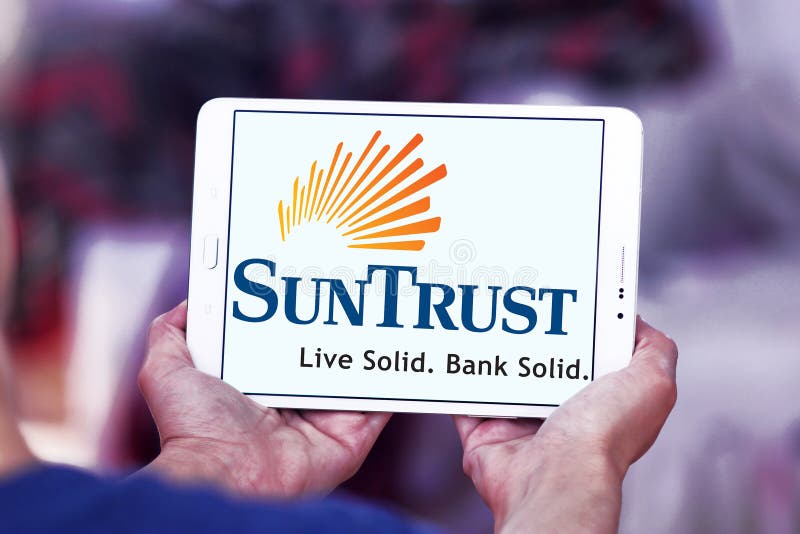 SunTrust bank logo editorial stock image. Image of financial - 97120589