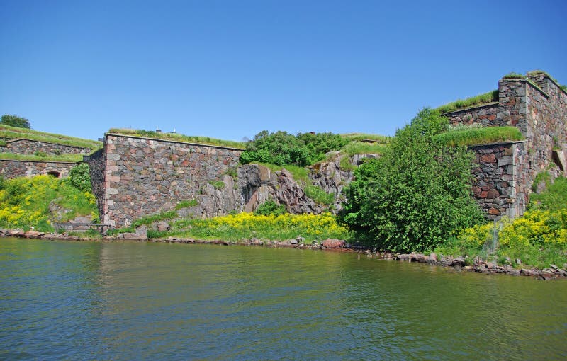 Suomenlinna stock image. Image of granite, fort, flower - 26858699