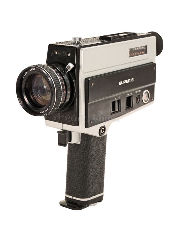Super 8 Film Camera stock photo. Image of isolated, clipping - 13443380