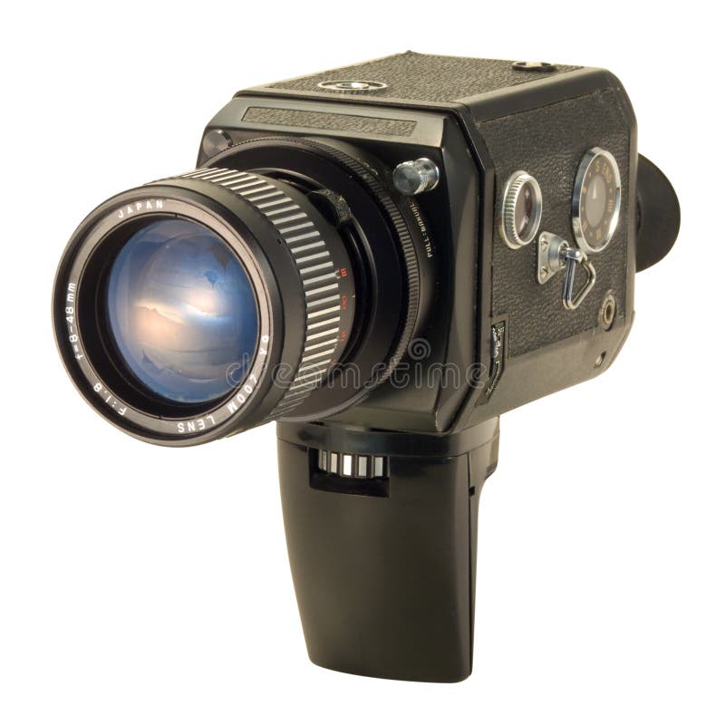 Super 8 Film Camera stock photo. Image of isolated, clipping - 13443380