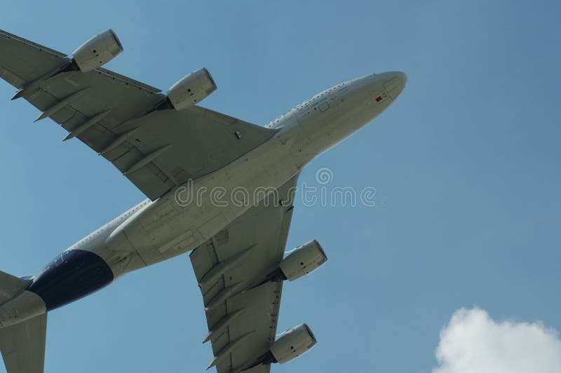 Super Airbus A380 stock photo. Image of fast, pilot, hurry - 314186