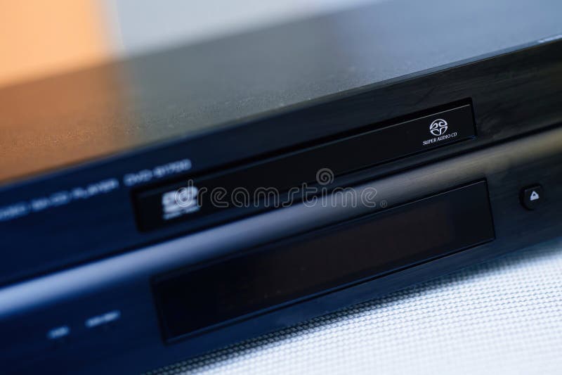 Super Audio CD and DVD Player Close-Up Editorial Photo - Image of music ...