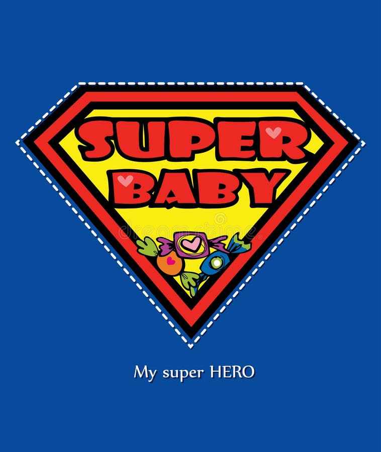 Super Baby card stock vector. Illustration of cafe, greeting - 71430397