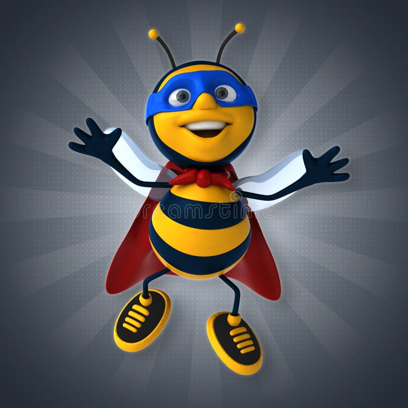 Super bee stock illustration. Illustration of buzz, superhero - 69698616