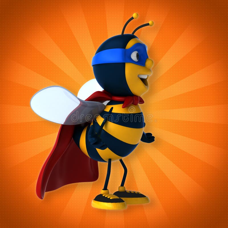 Super bee stock illustration. Illustration of cartoon - 76169621