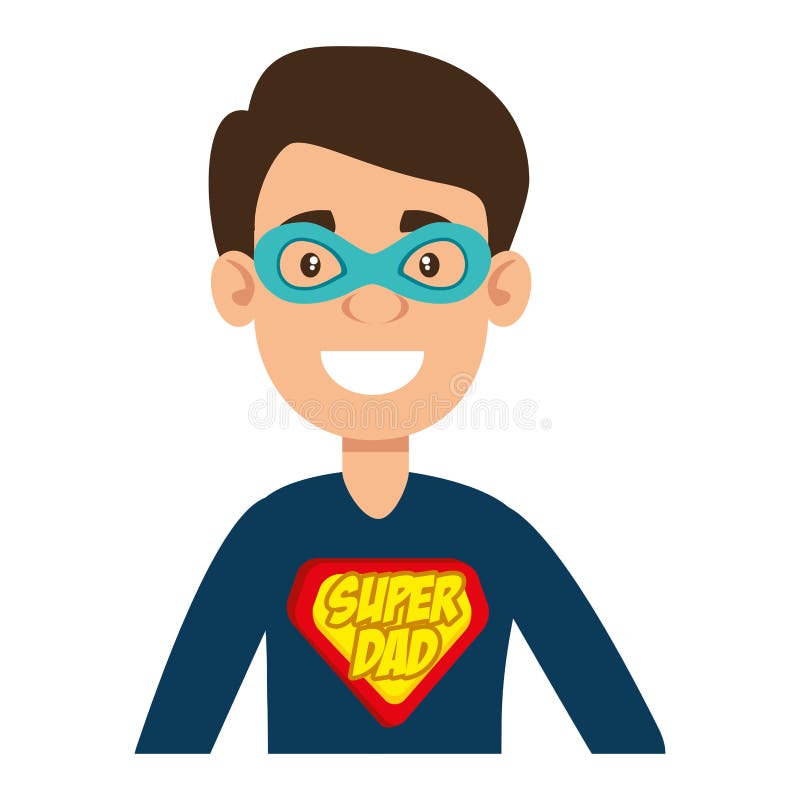 Super best dad character stock illustration. Illustration of sign ...