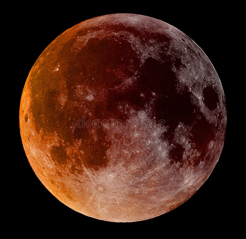 Super bloedmaan stock afbeelding. Image of planetarisch - 60519431