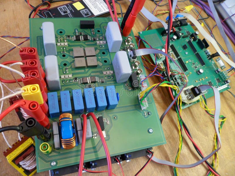 Super Board with Electrical Components: Capacitors, Resistors, Coils ...