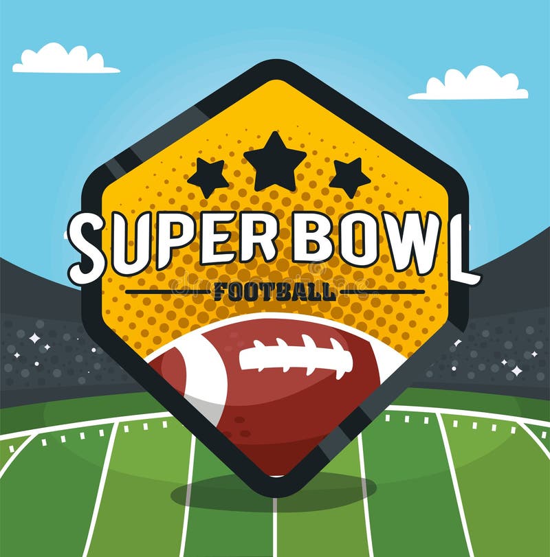 Super Bowl Championship Lettering Poster with Balloon Editorial ...