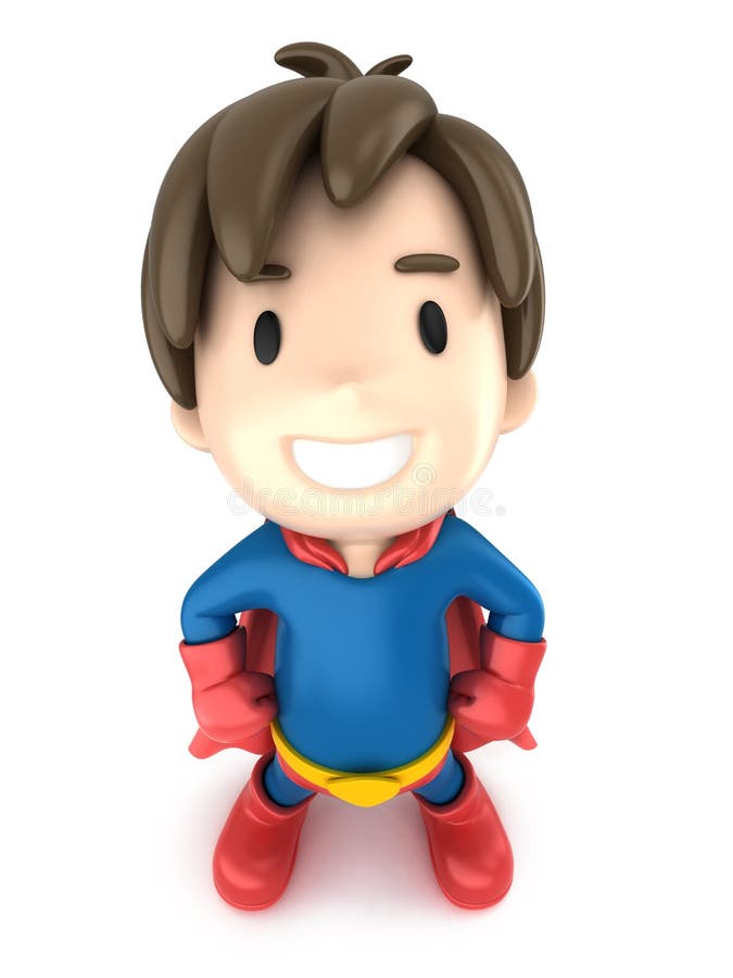 Super Boy stock illustration. Illustration of cape, blue - 44927937