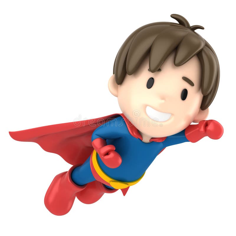 Super Boy stock vector. Illustration of brave, diaper - 15748903