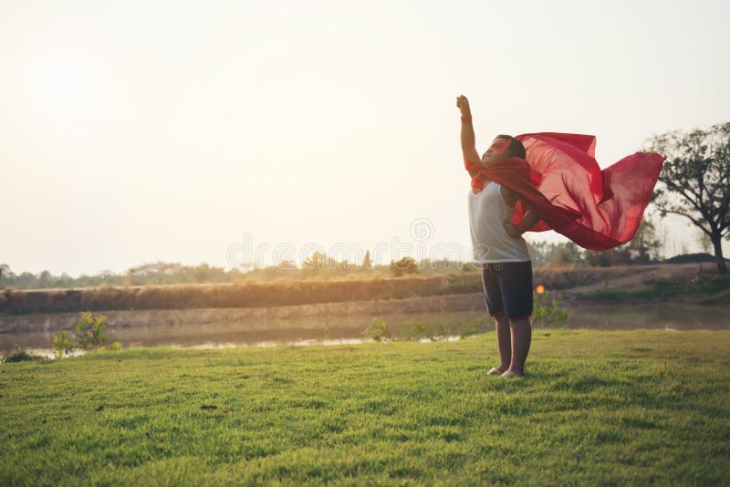Super Boy Standing Show Power Strong Stock Image - Image of concept ...