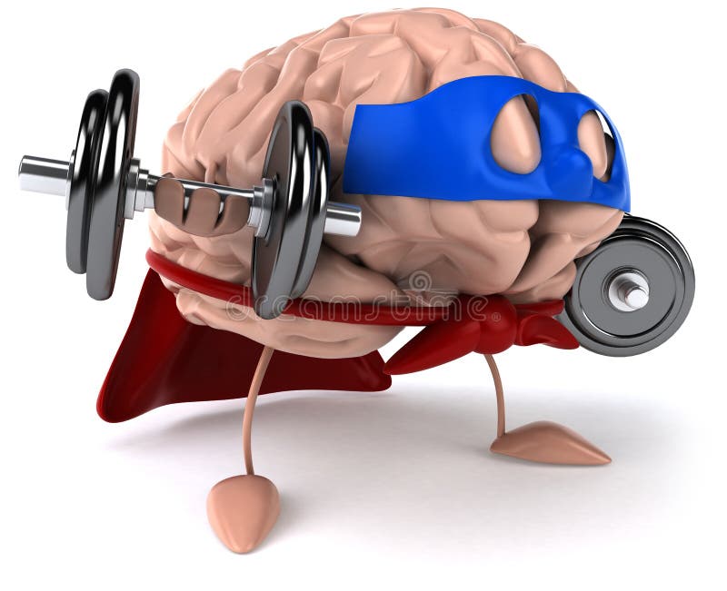 Brain power meter stock illustration. Illustration of mind - 25583804