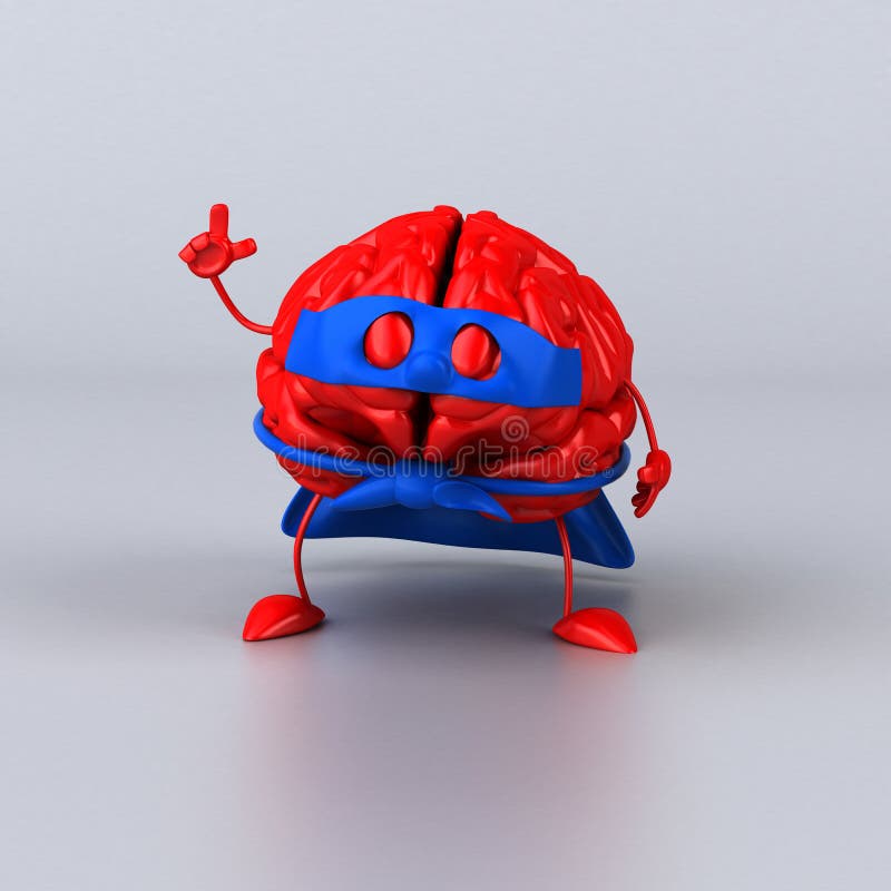 Super brain stock illustration. Illustration of productivity - 22853691
