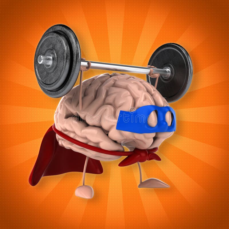 Super brain stock illustration. Illustration of clever - 26886012