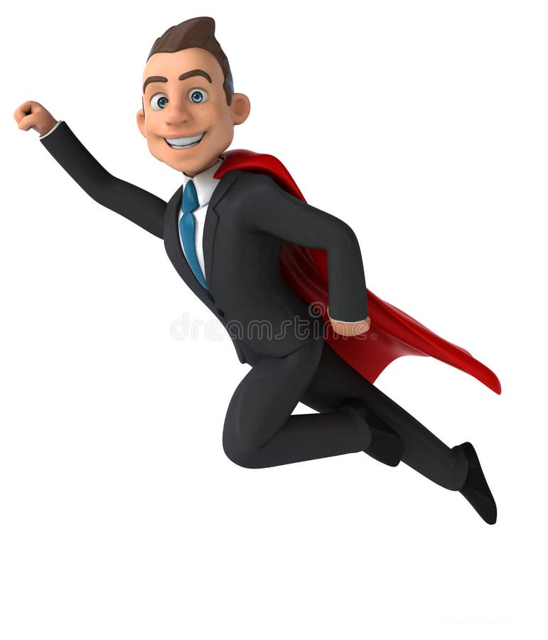 Super businessman stock illustration. Illustration of commerce - 68464690