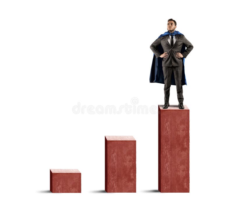 Super businessman stock photo. Image of brave, muscled - 41297714