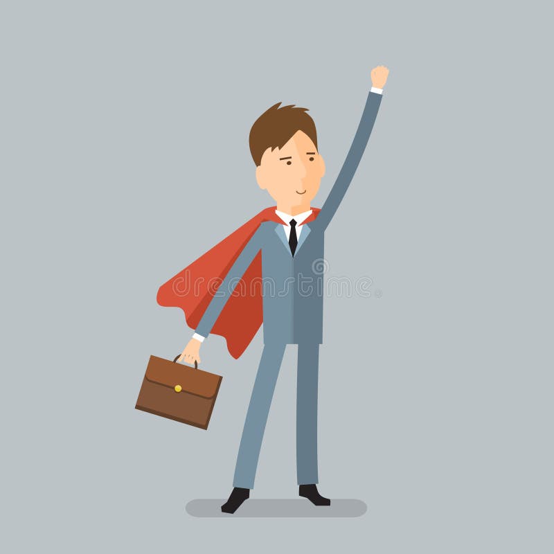 Super Businessman. Concept of Success. Stock Vector - Illustration of ...