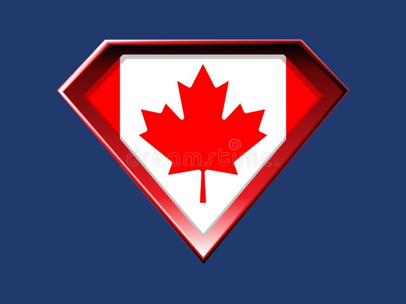 Super Canadian Girl stock vector. Illustration of symbol - 40786914