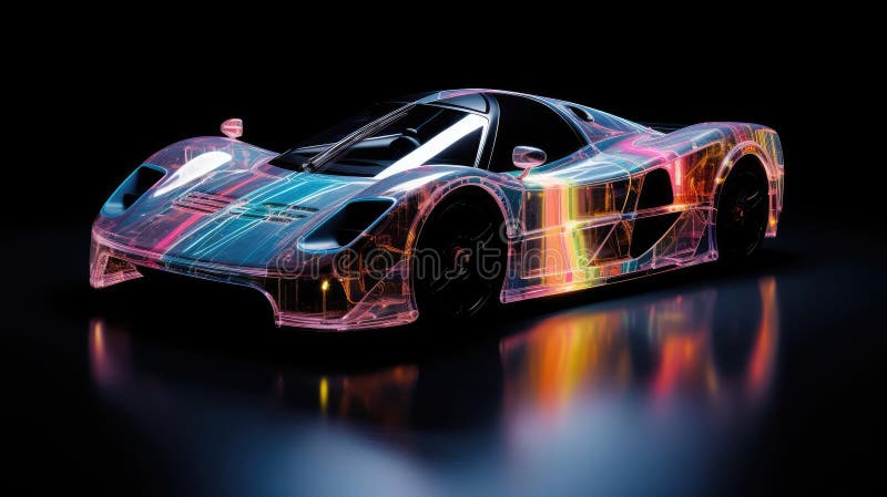 Super Car Hologram stock photo. Image of virtual, analysis - 303381760
