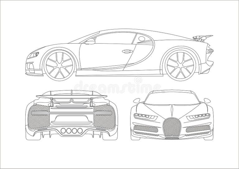 Bugatti Drawing Stock Illustrations – 20 Bugatti Drawing Stock ...