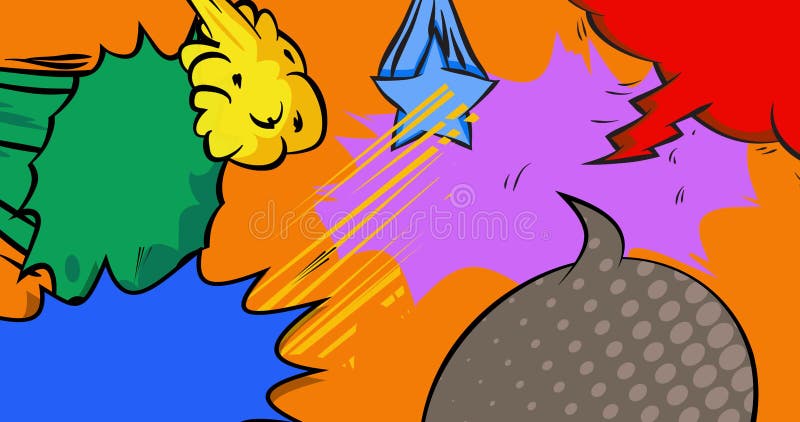 Super Cartoon Background Animation, Super Comic Book Backdrop Video ...