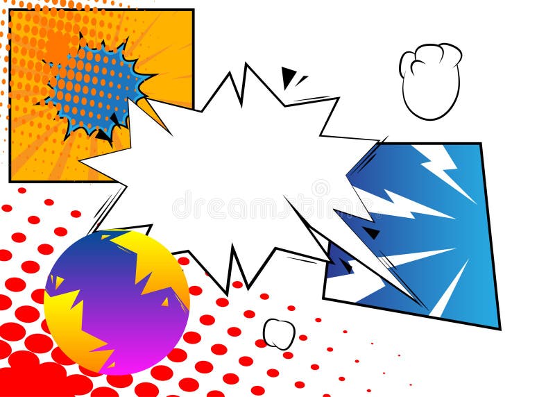 Super Cartoon Background, Comic Book Abstract Page Layout Backdrop ...