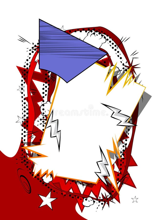 Super Cartoon Background, Comic Book Abstract Page Layout Backdrop ...