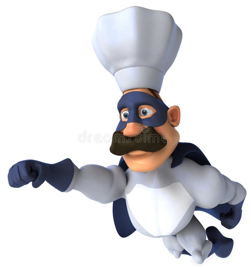 The Superhero of the Chef with Spatula for Esport Mascot Design Stock ...