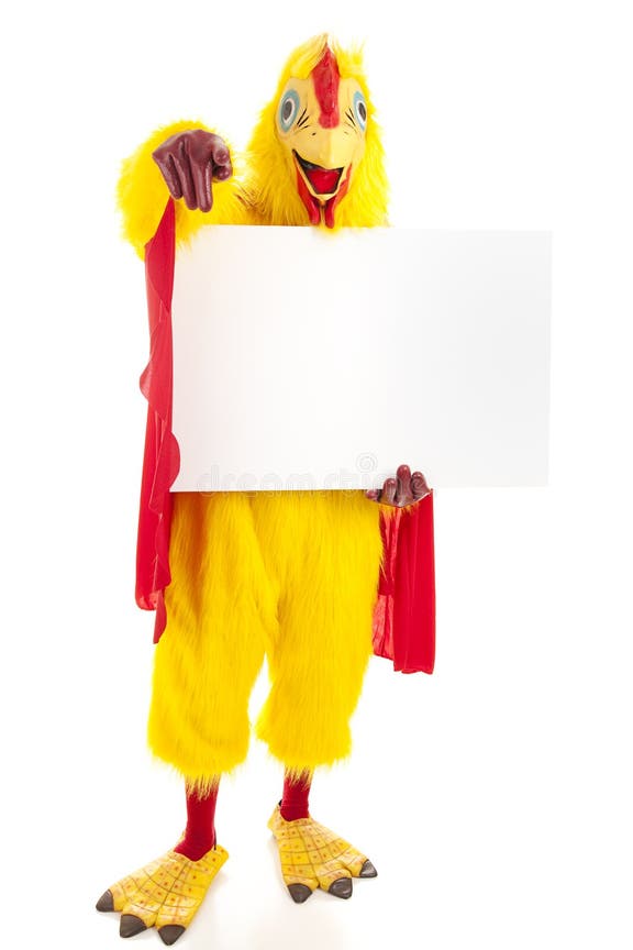 Super Chicken - Message for You Stock Photo - Image of costume, bird ...