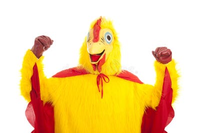Super Chicken - Show of Strength Stock Image - Image of strong, funny ...