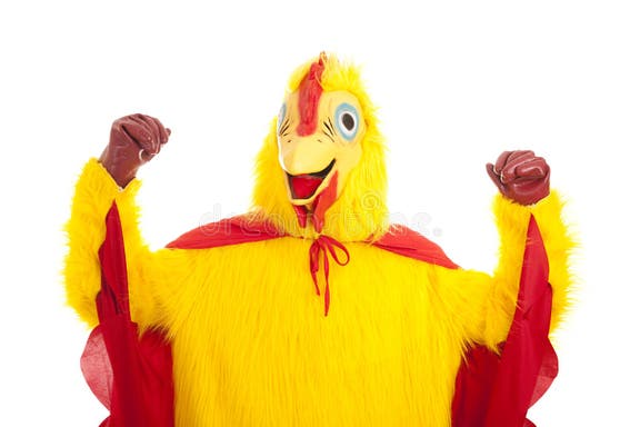 Super Chicken - Show of Strength Stock Image - Image of strong, funny ...