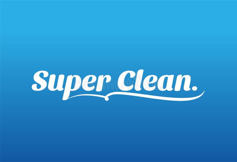 Super Clean Lettering Vector Icon Stock Vector - Illustration of ...