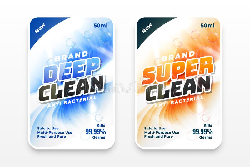 Super Cleaner Disinfectant Labels Stock Illustrations – 4 Super Cleaner ...