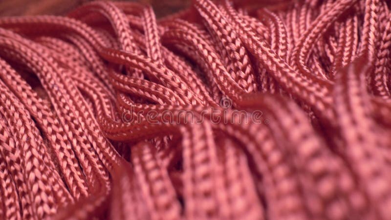 Super Close Up. Elements of Red Fringe Stock Photo - Image of material ...