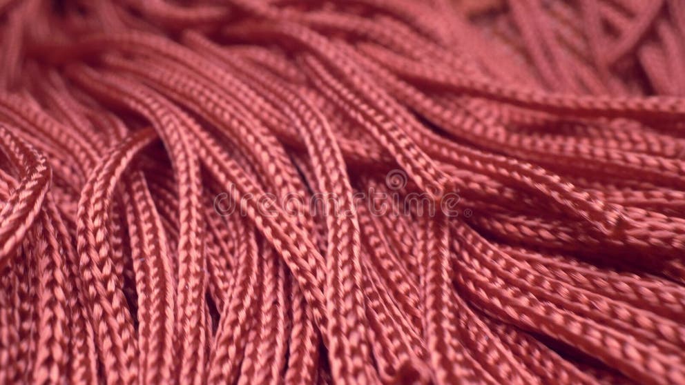 Super Close Up. Elements of Red Fringe Stock Photo - Image of ...