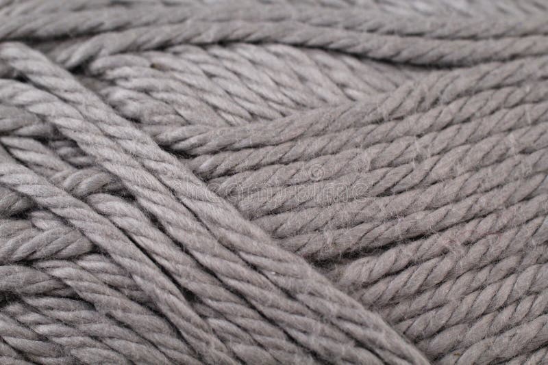 Gray Yarn Texture Close Up stock image. Image of thread - 100307699