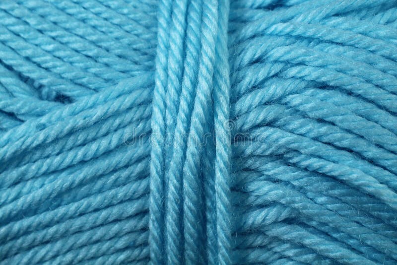 Ice Blue Yarn Texture Close Up Stock Photo - Image of lapis, blue ...