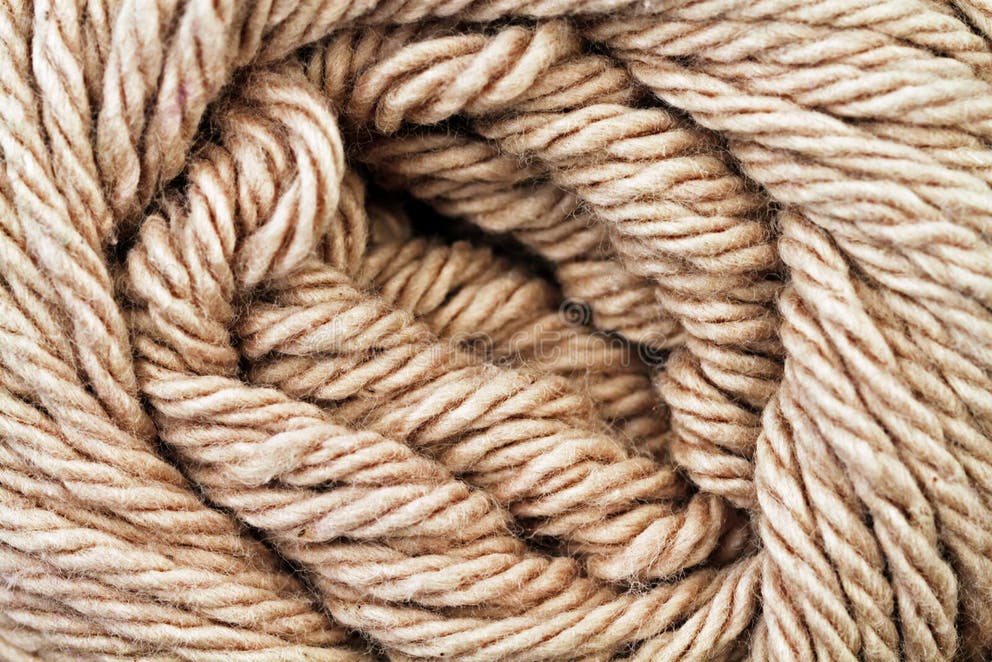 Tan Yarn Texture Close Up stock photo. Image of cinnamon - 98898150