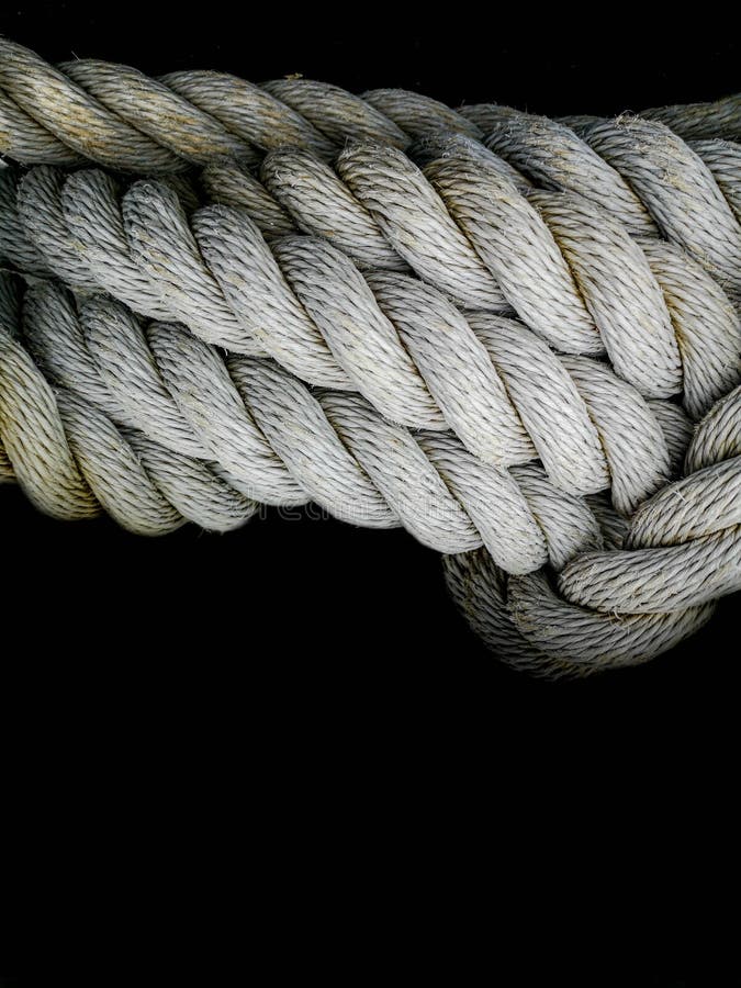 Super Close Up of a Thick Rope Stock Photo - Image of rope, backgrounds ...
