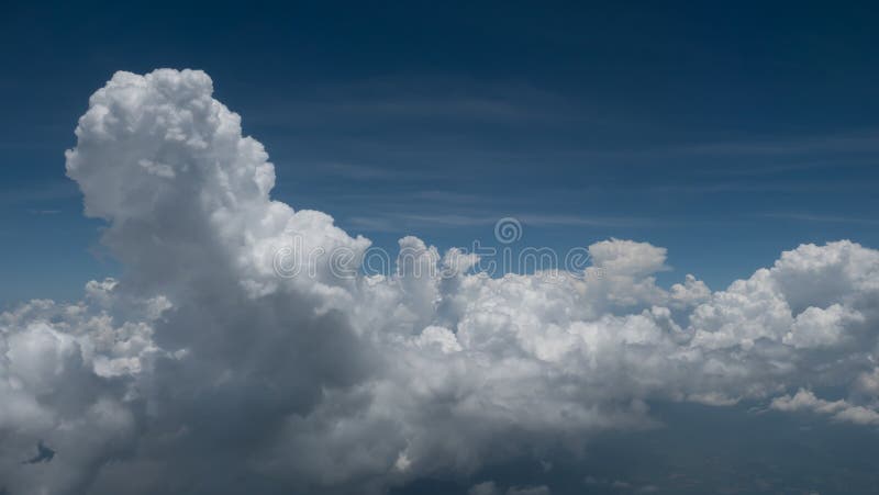 Super big clouds on sky stock image. Image of flying - 102486439