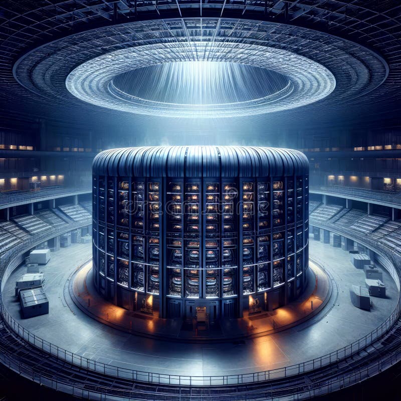 Super computer quantum stock illustration. Illustration of comms ...