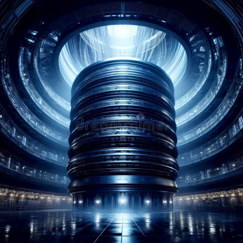 Super Computer Quantum Superconductor Stock Illustration - Illustration ...