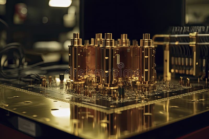 Super Computers and Quantum Processing Stock Image - Image of transfer ...