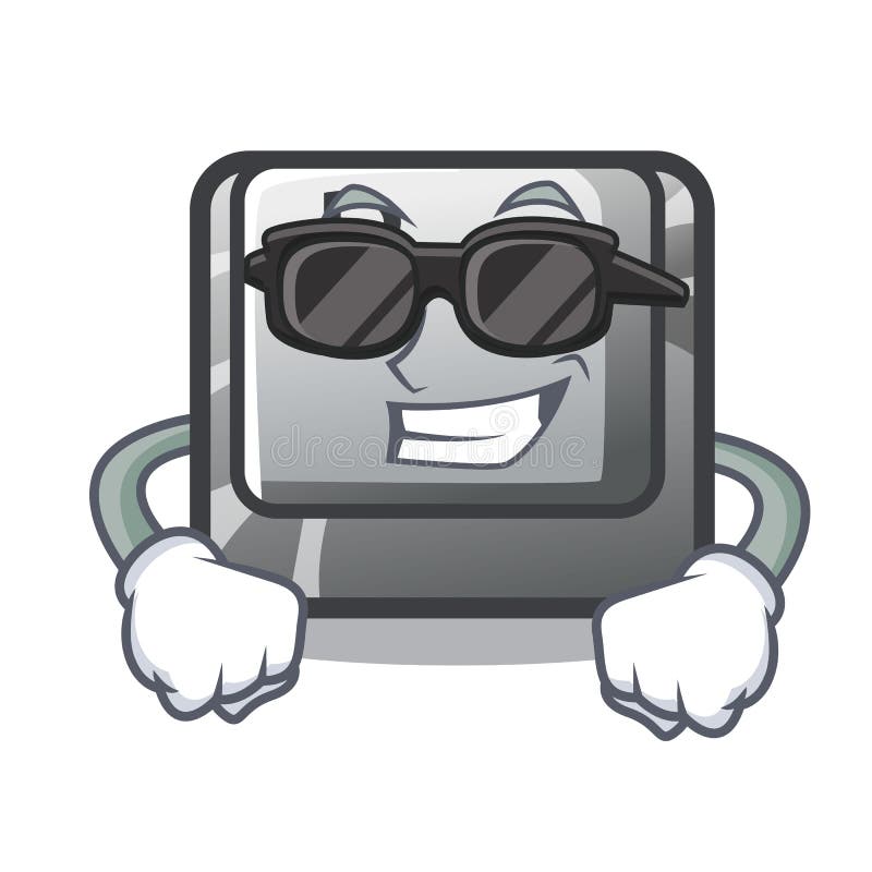 Super Cool Button B Isolated with the Cartoon Stock Vector ...