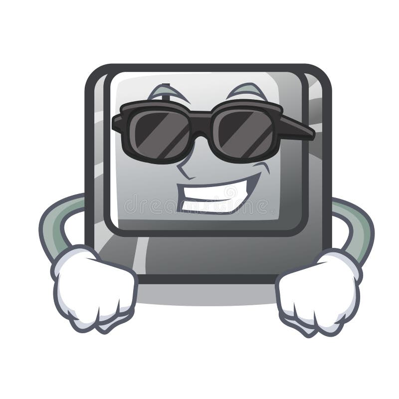 Super Cool Button I in the Character Shape Stock Vector - Illustration ...