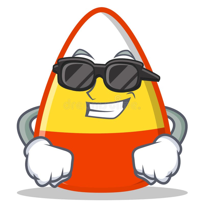 Super Cool Candy Corn Character Cartoon Stock Vector - Illustration of ...