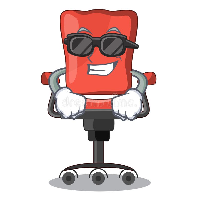 Super Cool Cartoon Desk Chair in the Office Stock Vector - Illustration ...